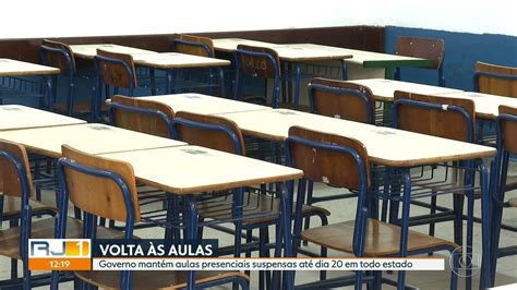 Vídeo Governo Suspende Aulas Presenciais Até 20 De Agosto Rj1 G1