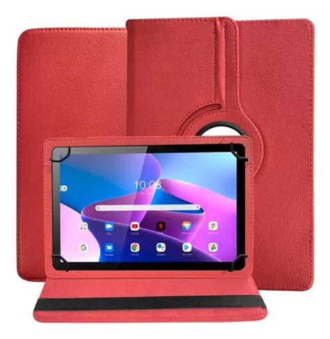 Capa Protetora Lenovo Tab M10 Geração 3 101 Couro Giratória Parcelamento Sem Juros