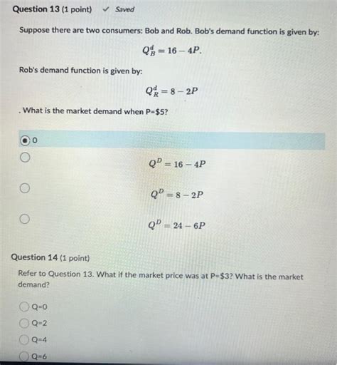 Solved Suppose There Are Two Consumers Bob And Rob Bob S Chegg