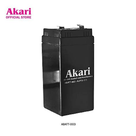 2l{akari 4v Rechargeable Sealed Lead Acid Battery Abatt 003 Lazada Ph
