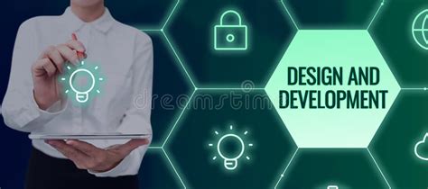 Text Showing Inspiration Design And Development Concept Meaning