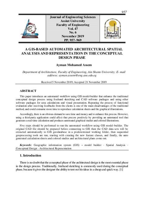 pdf a gis based automated architectural spatial analysis and