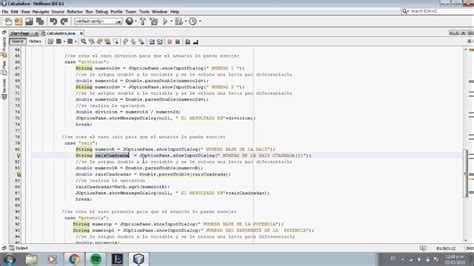 Calculadora En Netbeans Usando Swich Y Joptionpane Youtube