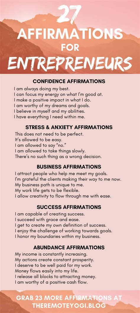 Affirmations For Business Artofit