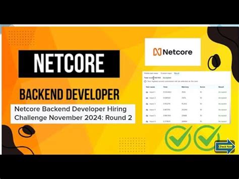 Netcore Backend Developer Hiring Challenge November 2024 Round 2