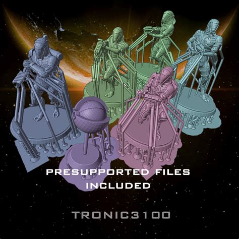 Stl File Mass Effect Quarian Squad Miniature Pack For Tabletop Games 🎲