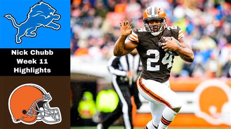 Nick Chubb Highlights Vs Lions Nfl Week 11 Youtube