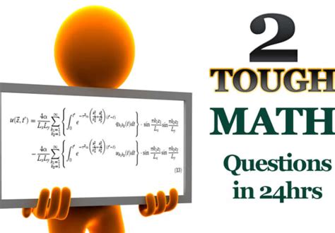 Solve Two Tough Math Questions By Krisowusu