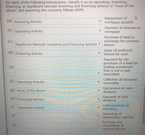 for each of the following transactions indicate whether it will result