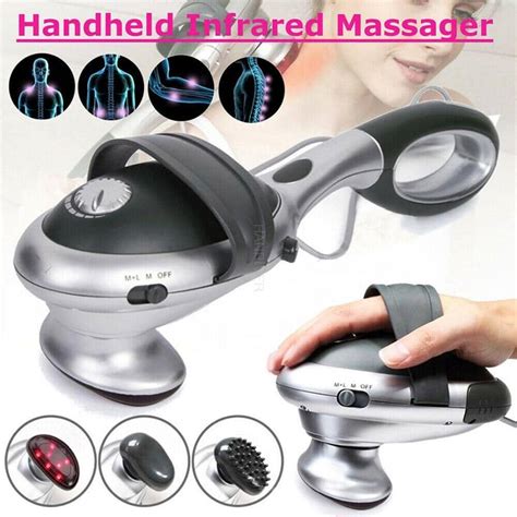 Handheld Infrared Massager Electric Body Heated Massager Sadadropship