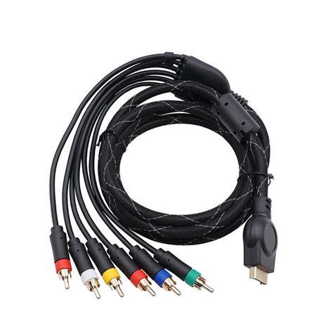 18m6ft Multi Component Av Cable For Playstation 2 Ps3 Ps2 Component