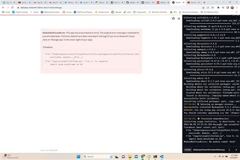 App Libraries Work Locally But Not When Deployed ☁️ Community Cloud Streamlit