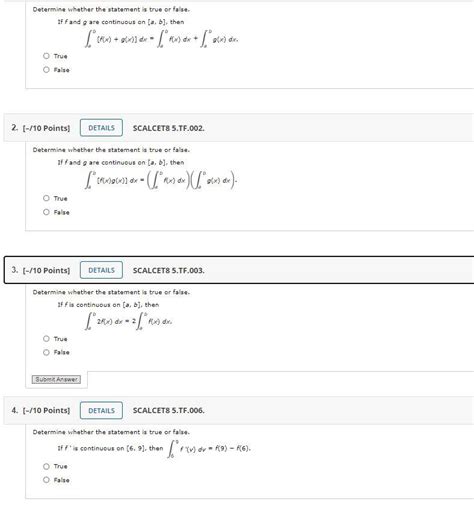 solved determine whether the statement is true or false if