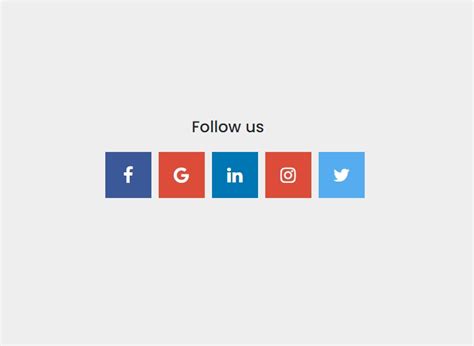 Bootstrap Social Media Icons