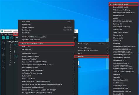 Lighting Up The Onboard LED Of The ESP 01 Board