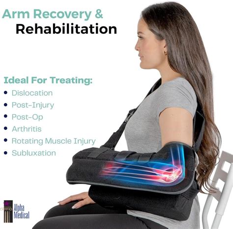 Alpha Medical Arm Sling Shoulder Immobilizer With Abduction Pillow