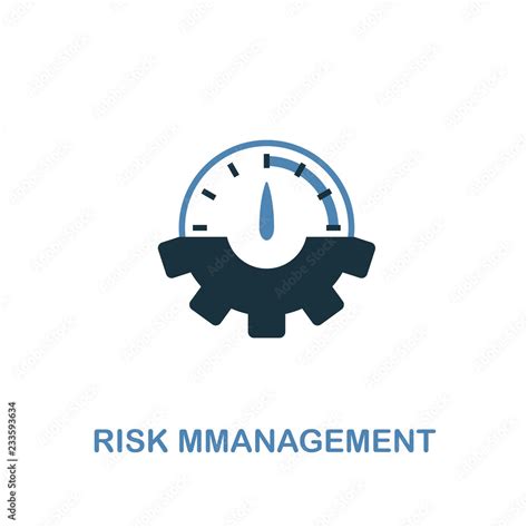Risk Management Icon Two Colors Premium Design From Management Icons