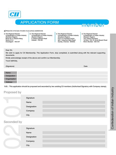 Cii Member Form Pdf Business Government