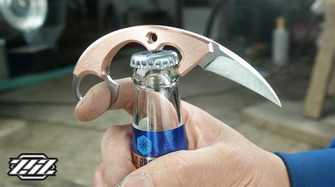 폼 나게 병 뚜껑을 따버리는 칼 병따칼 만들기 Making A Bottle Opener Karambit Youtube
