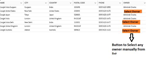 lightning web components light datatable add button to select owner