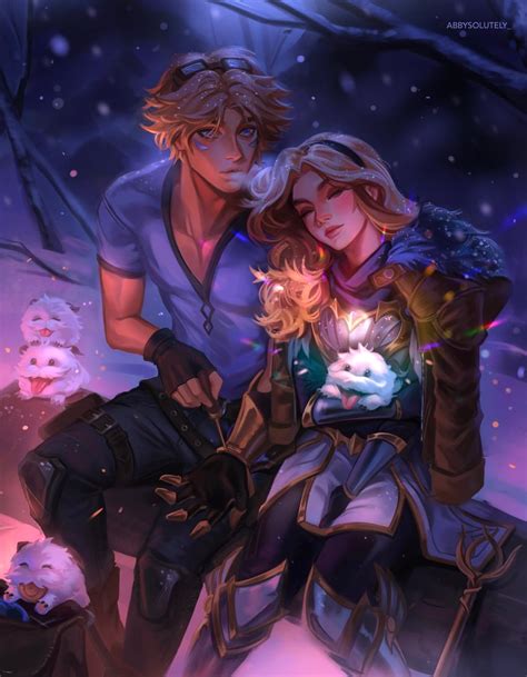 Lux Ezreal And Poro League Of Legends Drawn By Abby Abbysolutely