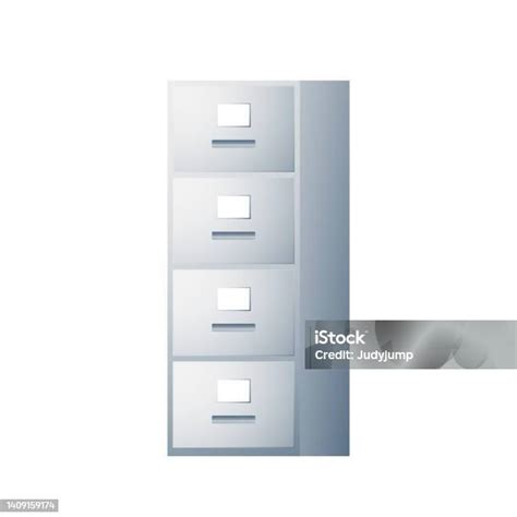 네 개의 서랍 벡터가있는 파일 캐비닛 파일 캐비닛 3d 색상 스타일 서류함에 대한 스톡 벡터 아트 및 기타 이미지 서류함 아이콘 벡터 Istock