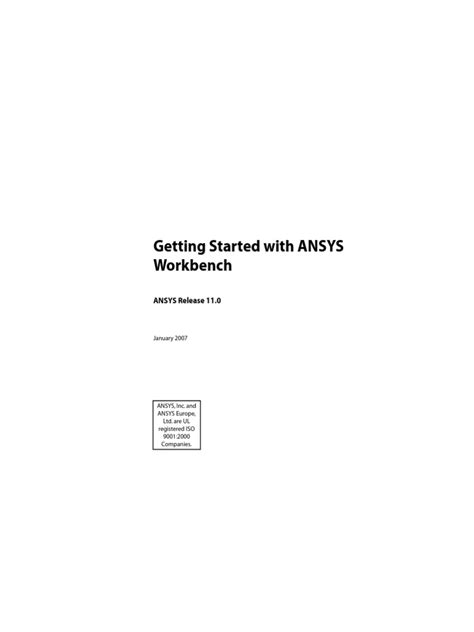 getting started with ansys workbench pdf portable document format
