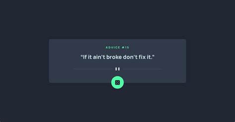 Advice Generator Codesandbox