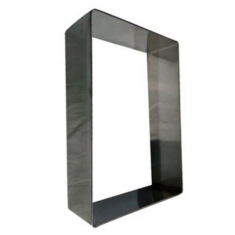 Silver Carbon Steel Rectangular Cake Mould Thickness Millimetre 3 Mm