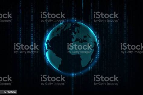 추상적인 기술 배경입니다 해커 개념 프로그래밍 코딩 이진 컴퓨터 Codematrix 배경 스타일 벡터 일러스트입니다 0에 대한