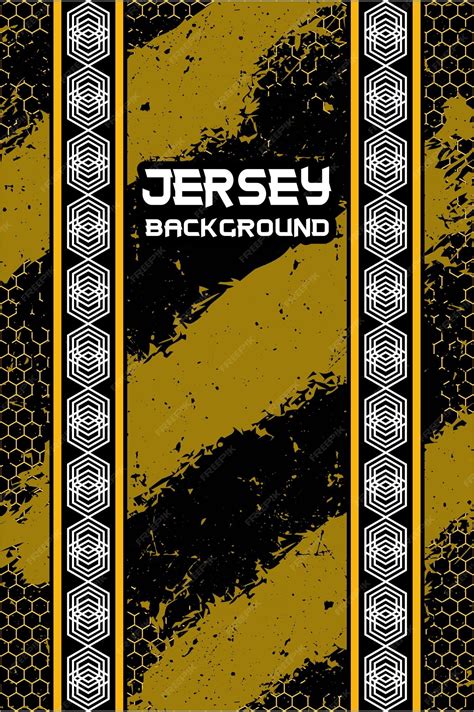 Premium Vector Black Background With Gold Honeycomb Pattern Jersey