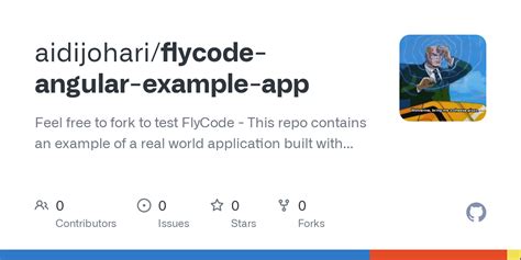Github Aidijohari Flycode Angular Example App Feel Free To Fork To