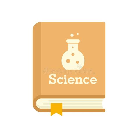 Icône Du Livre Scientifique Vecteur Isolé Plat Illustration De Vecteur