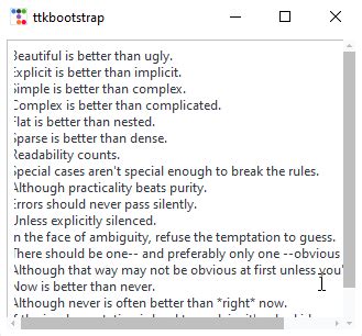 Scrolledtext Ttkbootstrap