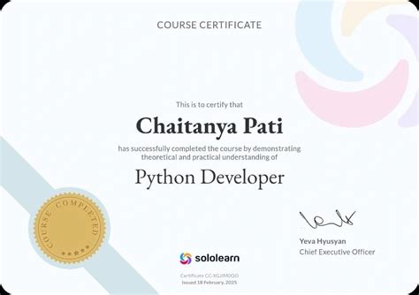 Pati Chaitanya On Linkedin Python Coding Sololearn Developer