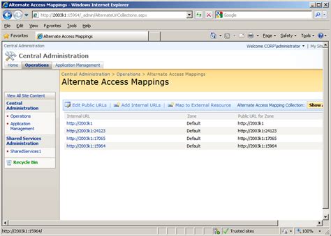 al s tech tips sharepoint 2007 configuring alternate access mapping