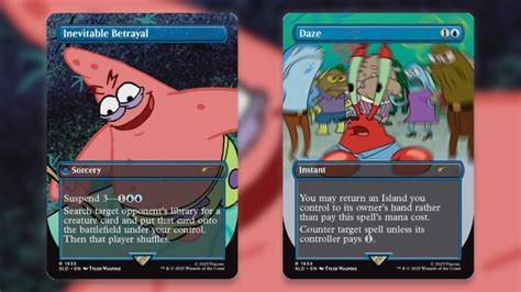 Mtg X Spongebob Squarepants Secret Lair Is Packed With Famous Memes