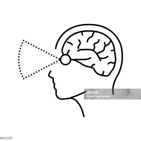 시각적 지각 작업 치료사 선 아이콘 벡터 일러스트 레이 션 건강관리와 의술에 대한 스톡 벡터 아트 및 기타 이미지 건강관리와 의술 벡터 보살핌 Istock