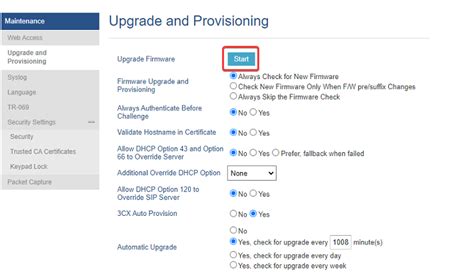 Grandstream Upgrade Firmware Via Web Gui