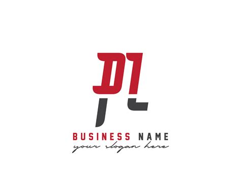 Monogram Pl Logo Design Minimal Pl Letter Logo Icon 18976023 Vector