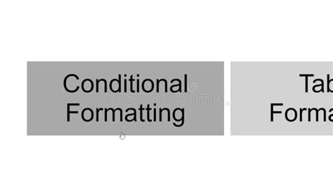 cursor slides over and clicks conditional formatting to highlight data