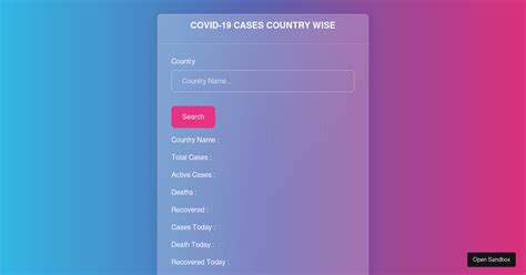 React Codesandbox