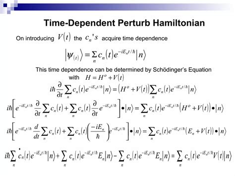 Time Dependent Perturbation Theory Ppt