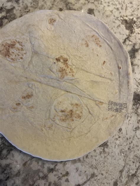 The Last Tortilla In The Pack Had The Expiration Date Printed On It R