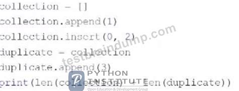 Pcep 30 02 Pre Exam Practice Tests Updated 30 Questions Q17 Q34