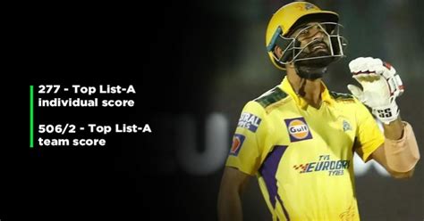 Vijay Hazare Trophy Jagadeesan And Tamil Nadu Set New List A World Records