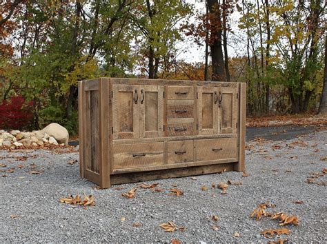 Handmade Rustic Bathroom Vanity 60 Dual Sink Reclaimed Barn Wood W