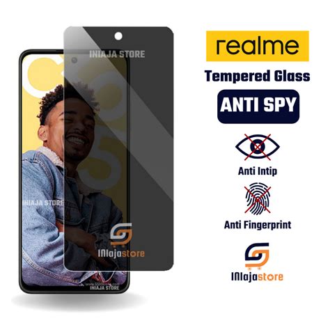 Jual Tempered Glass Anti Spy Realme C75x C75 C67 C65 C63 C61 C55 C55