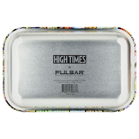 Pulsar X High Times Metal Rolling Tray 11x7 Iconic Cover Collage