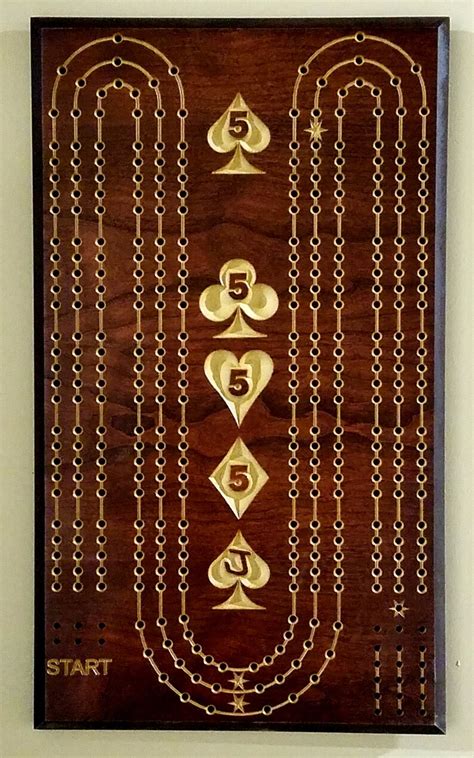 Large Peg Perfect Hand 29 Cribbage Board Etsy